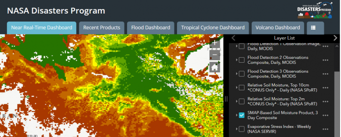 Disasters Mapping Portal (NASA) | UN-SPIDER Knowledge Portal